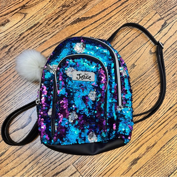 Justice | Accessories | Justice Girl Flip Sequin Confetti Backpack ...